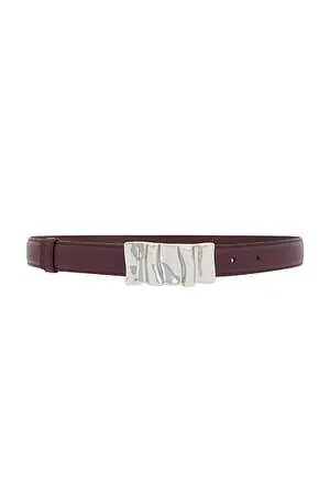Altuzarra Organic Buckle Belt - Deep Cherry