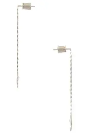 JIL SANDER Star Drop Earrings - Silver