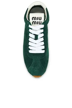 Miu Miu Suede Plume Sneakers