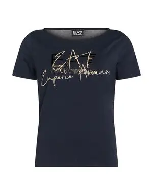 EA7 Cotton Elastane T-shirt - Blue
