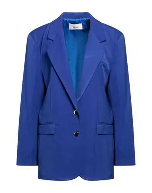 ODÌ ODÌ Single-breasted Polka Dot Satin Blazer - Blue