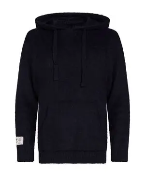 FAMILY FIRST Mohair Wool Blend Hooded Sweater