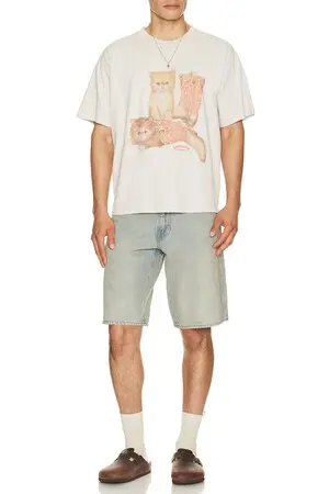 REMINGTON STONE Kittens Tee In White