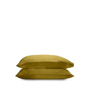 ETTITUDE Luxe Cleanbamboo Sateen+ Pillowcase Set, European - Brass