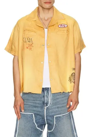 PALY HOLLYWOOD Montauk Short Sleeve Bowling Shirt
