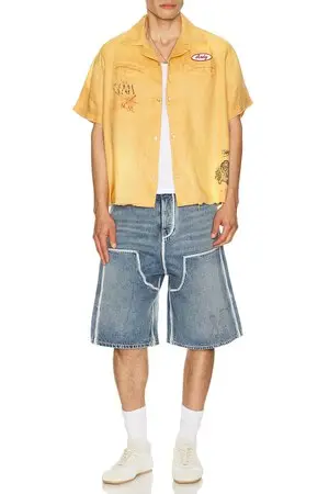 PALY HOLLYWOOD Montauk Short Sleeve Bowling Shirt