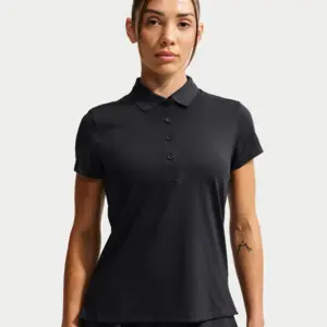 Nike Golf Club Dri-fit Uv Short-sleeve Golf Polo - Black