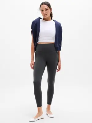 Athleta Salutation Pintuck High Rise 7/8 Legging - Ash