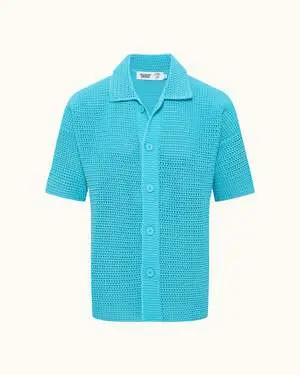 Orlebar Brown Automobili Lamborghini Organic Cotton Crochet Shirt