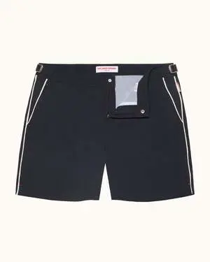 Orlebar Brown Bulldog Fine Piping Mid-length Swim Shorts - Blue
