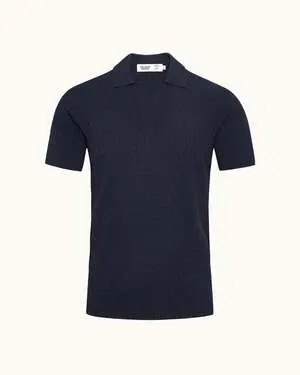 Orlebar Brown Automobili Lamborghini Night Iris Tailored Fit Polo Shirt - Blue
