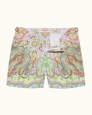 Orlebar Brown Mid-length Classic Fit Swim Shorts With Fairground Print - Multi/pink
