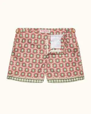 Orlebar Brown Shorter Length Tailo Swim Shorts In Vermillion - Red