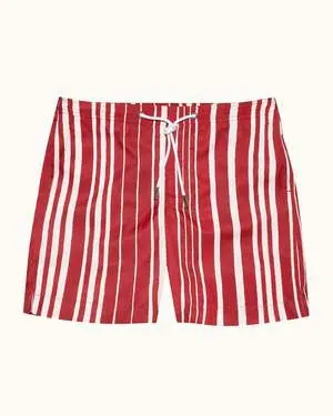Orlebar Brown Orlebar Brown Mid-Length Classic Fit Swim Shorts Red