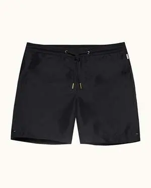 Orlebar Brown Mid-length Lightweight Drawcord Swim Shorts In Night Iris - Blue