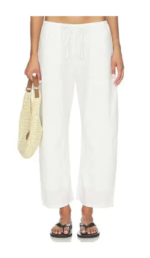 LESET Kyoto Carpenter Pant In White