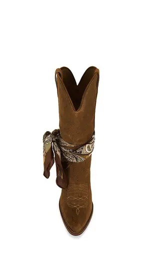Steve Madden Sally Scarf Boots In Brown