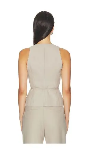 HAELO Halo Belted Vest In Beige
