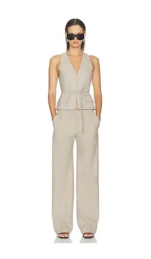 HAELO Halo Belted Vest In Beige