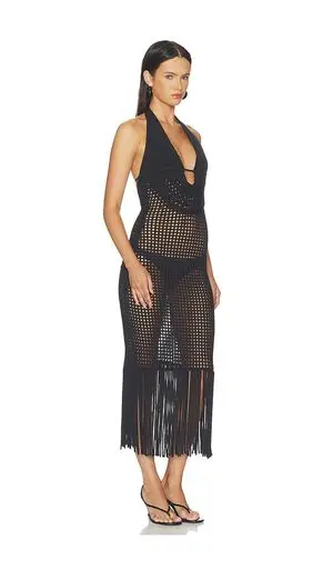 HAELO Double Two-toned Fringe Dress