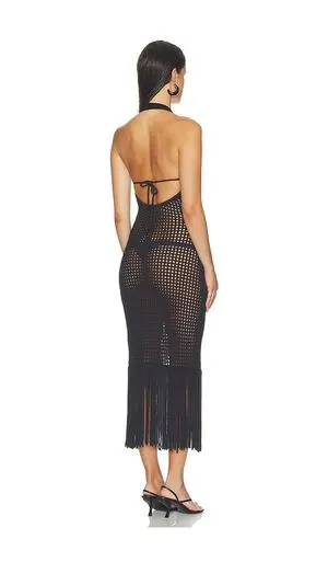 HAELO Double Two-toned Fringe Dress