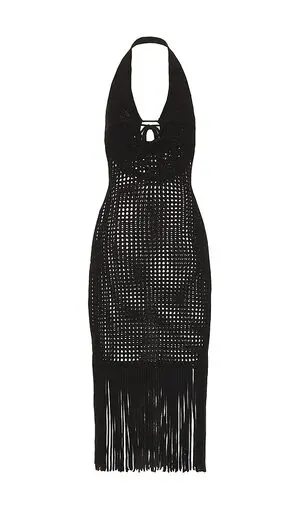 HAELO Double Two-toned Fringe Dress