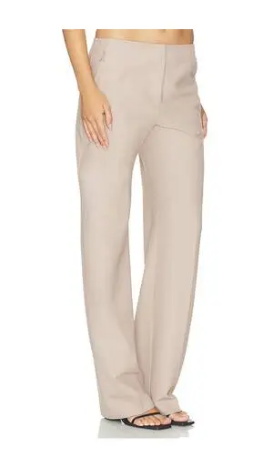 HAELO Straight Leg Trouser In Beige