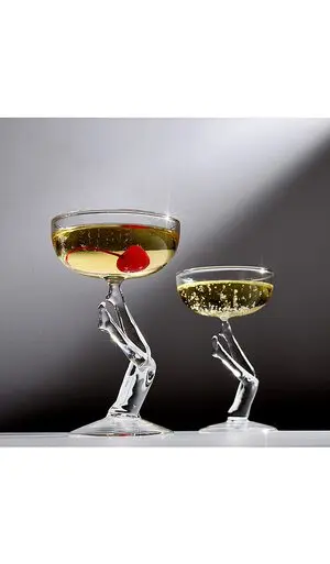 FAZEEK Tip Toe Coupe Glasses Set Of 2 In Na