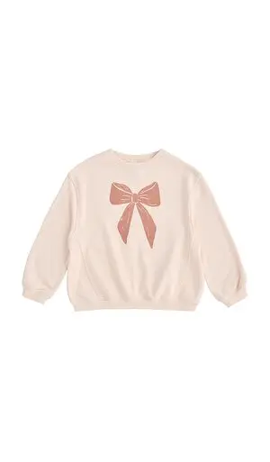 RYLEE + CRU Racer Sweatshirt In Pink - Bow