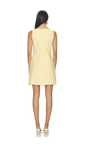 Madewell Boat Neck Linen Mini Dress