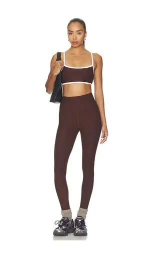 Year Of Ours Perfect Stretch Bralette In Brown