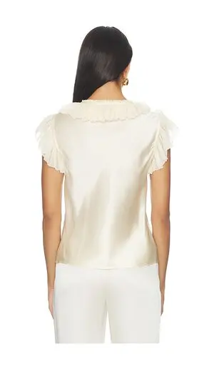 Ulla Johnson Ilyana Sleeveless Silk Top With Lace Up