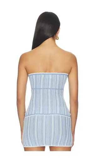 ASTA RESORT Cleo Strapless Lurex Knit Top