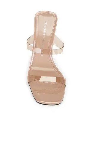 STUART WEITZMAN Vinnie Lucite Slide 100 Sandal - Blush