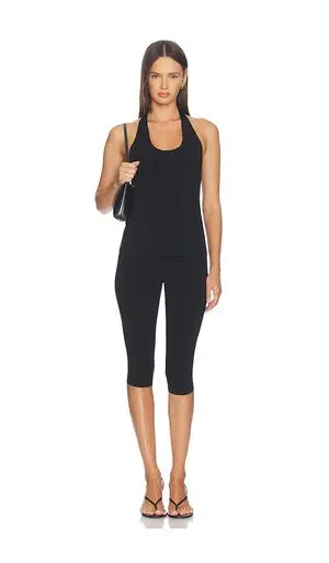 Theory Halter Neck Tank - Black