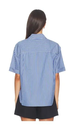 Rag & Bone Connie Short Sleeve Stripe Shirt