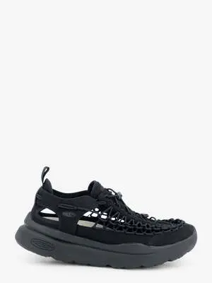 Keen Uneek Wk Suede Round Toe Drawstring Sandals - Black