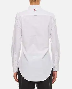 Thom Browne Classic Poplin Shirt With Pointed Collar - Bianco
