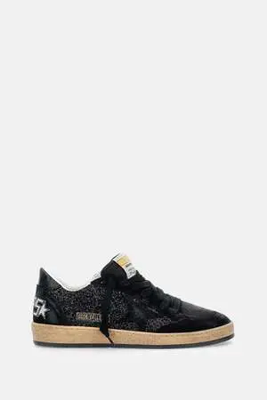 GOLDEN GOOSE Golden Goose Ballstar Sneakers With Glitter Upper Black