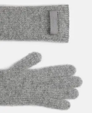 Jacquemus Logo-embellished Long Gloves - Grigio