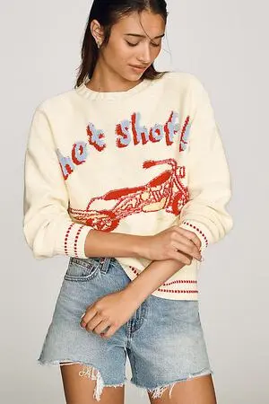 MOTHER The Big Jumper Pullover - Ivory