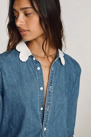 MOTHER Foxy Boxy Buttondown Shirt