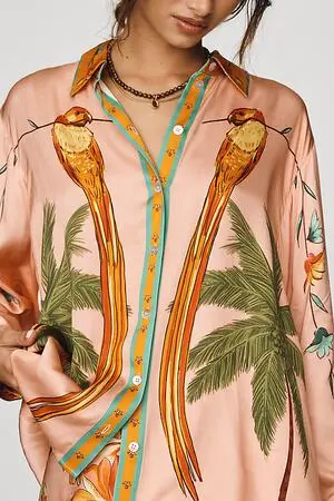 Farm Rio Birds Buttondown Shirt