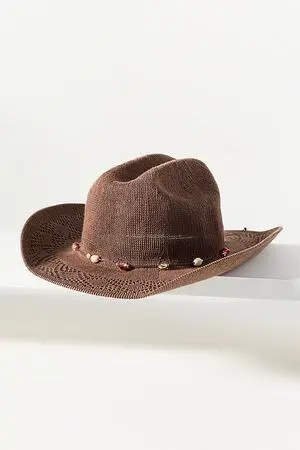 WYETH Beaded Nub Rancher Hat - Chocolate