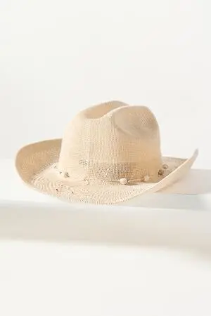 WYETH Beaded Nub Rancher Hat - Light Sand