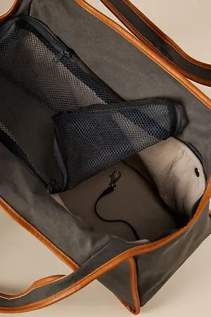 PETS SO GOOD The Canvas Pet Carrier Bag - Charcoal