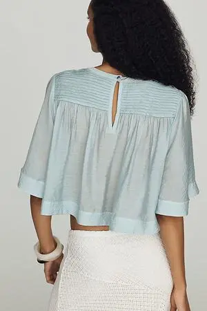 Anthropologie Seamed Yoke Top