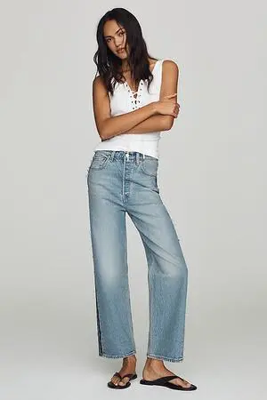 LEVI'S Ribcage High-rise Straight-leg Jeans