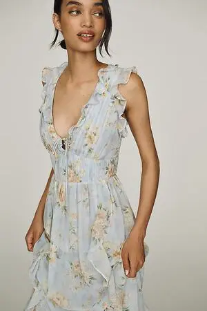 Astr The Label Kindra Ruffle Maxi Dress