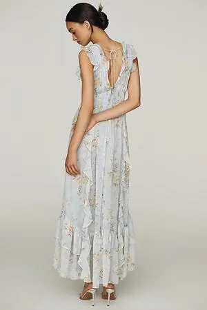 Astr The Label Kindra Ruffle Maxi Dress